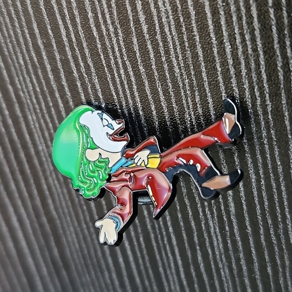 DC Comics | Jewelry | Dc Comics The Joker Inspired Enamel Pin | Poshmark